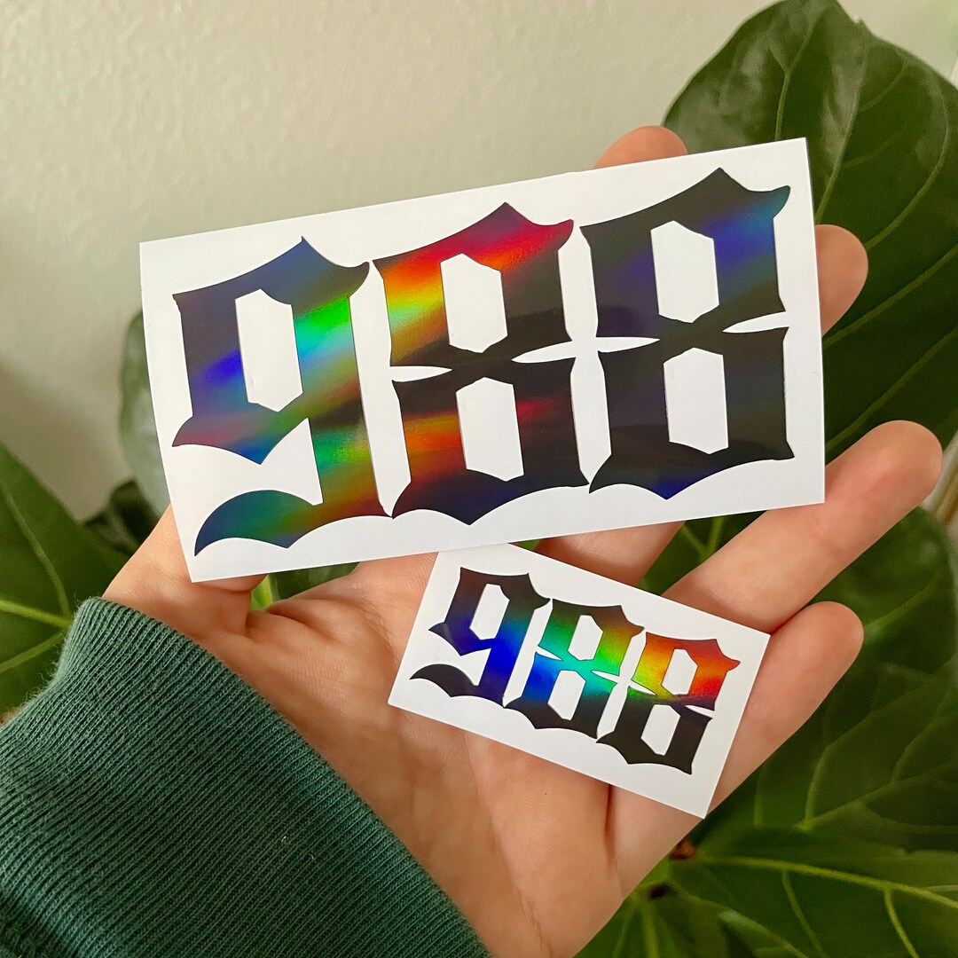 988 Suicide Hotline Vinyl Decal | Mental Health Awareness Prevention ...