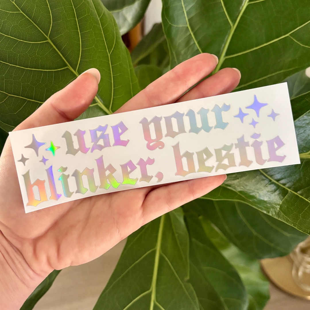 Use Your Blinker Bestie Vinyl Decal Bumper Sticker | Water Bottle Car ...