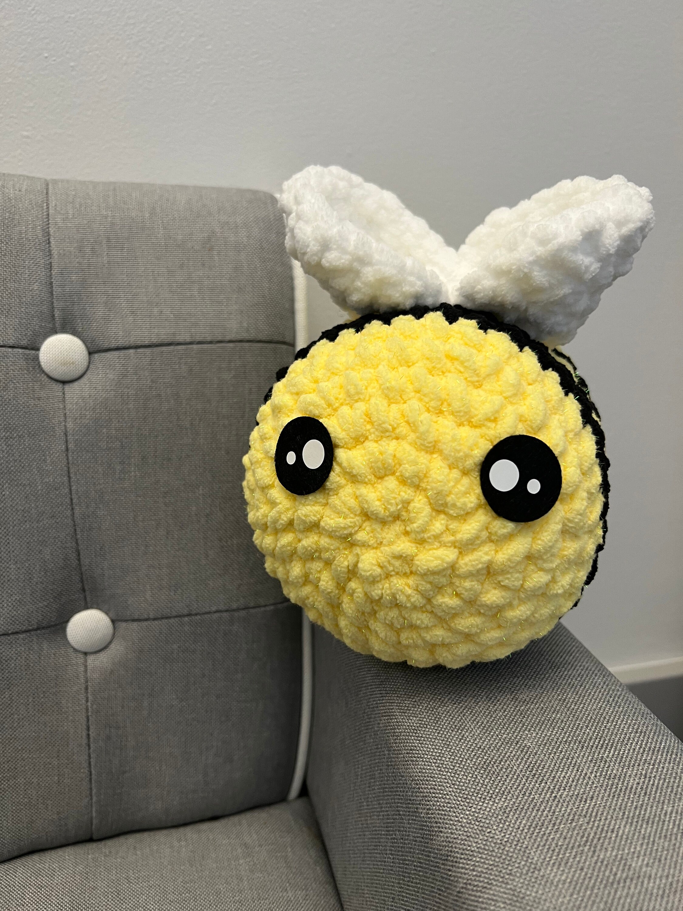 Crochet Stuffed Animal, Stuffie, Plushie, Bumblebee, Amigurumi, Crochet ...
