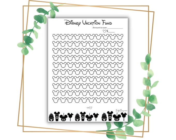 Savings Jar Decal Disney Vacation Fund Disney Dollars Adult Piggy Bank ...