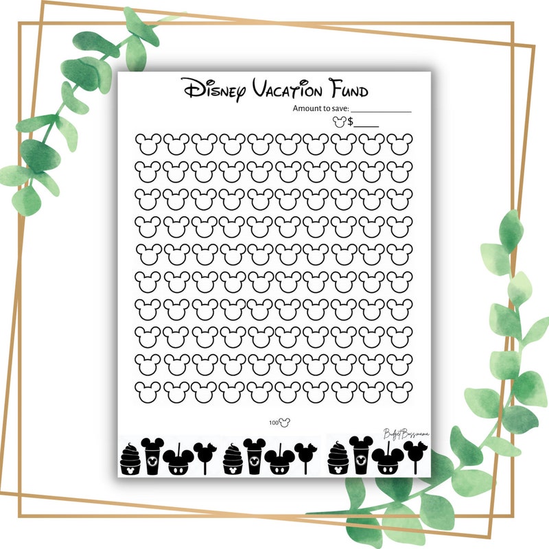 Disneyland Savings Fund - Etsy