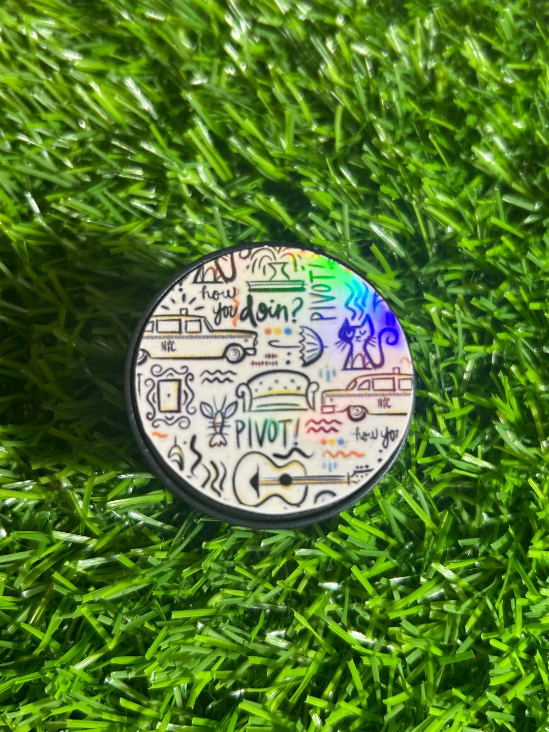Friends Patterned Holographic Pop Socket, Perfect Gift for Any Friends ...
