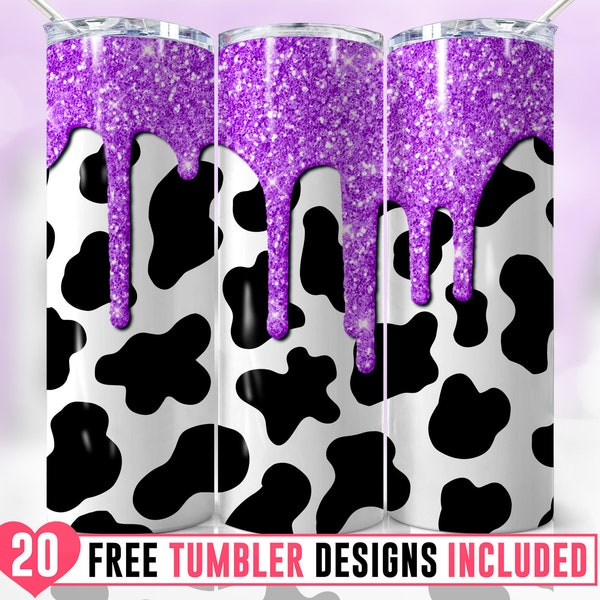 Purple Cow Print - Etsy