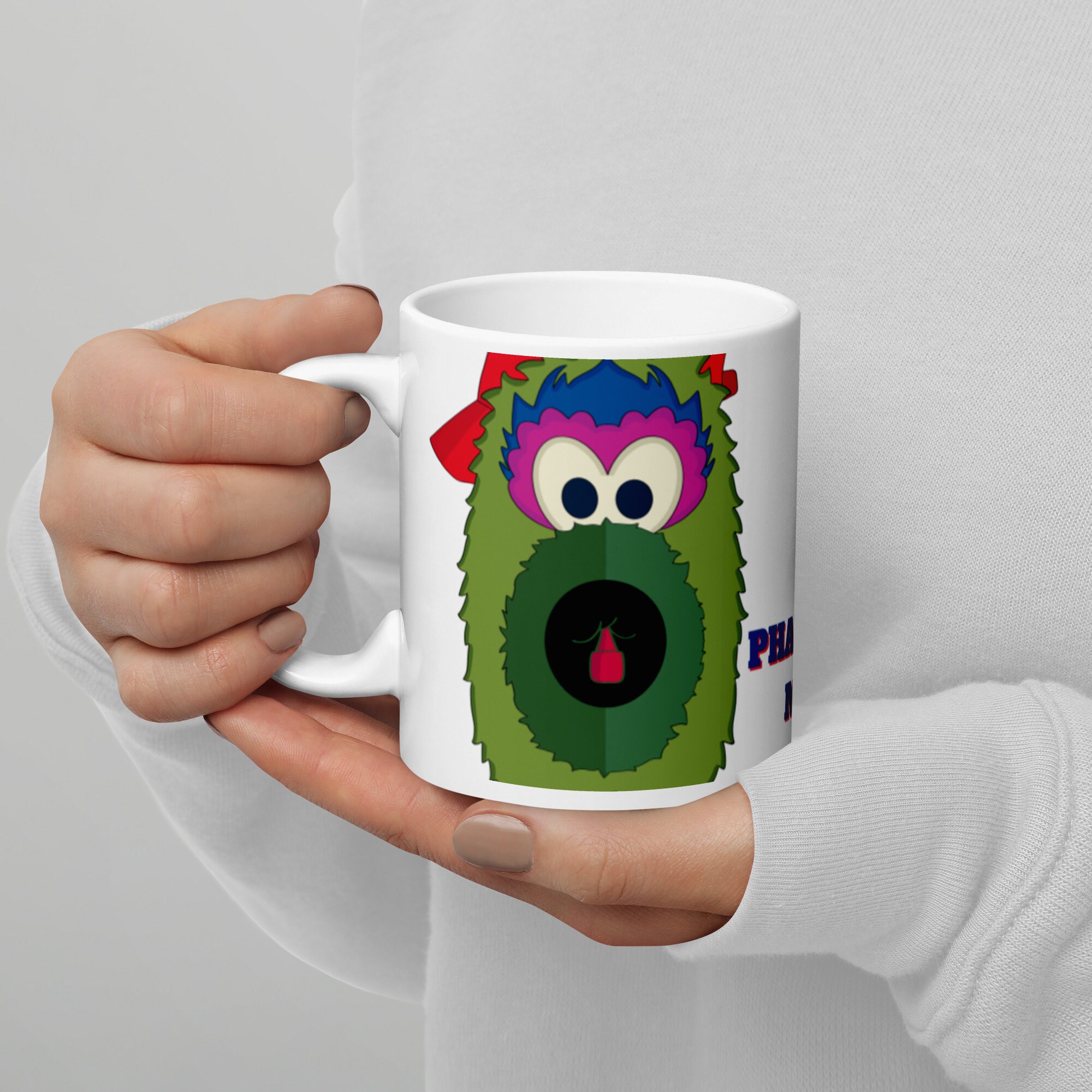 Phillie Phanatic Coffee Mug for Baseball Fans, 11oz Mug by Multi Mugs ...
