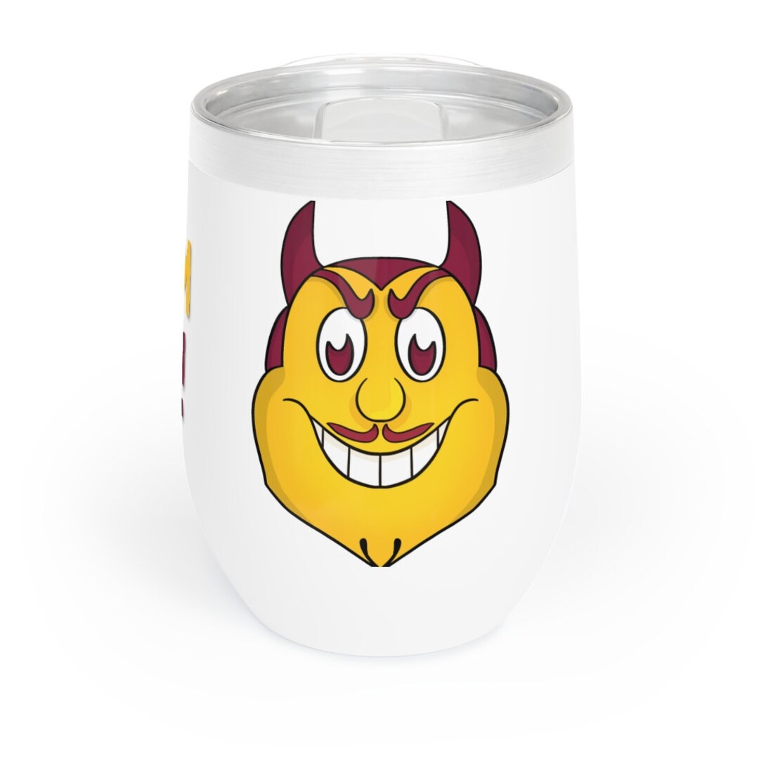 Sparky Wine Tumbler for College Sports Fans, Fork'em Devils Tumbler, 12 ...