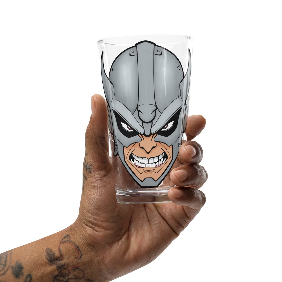 Custom Pint Glass, Raider Rusher Pint Glass for Football Fans, Go ...