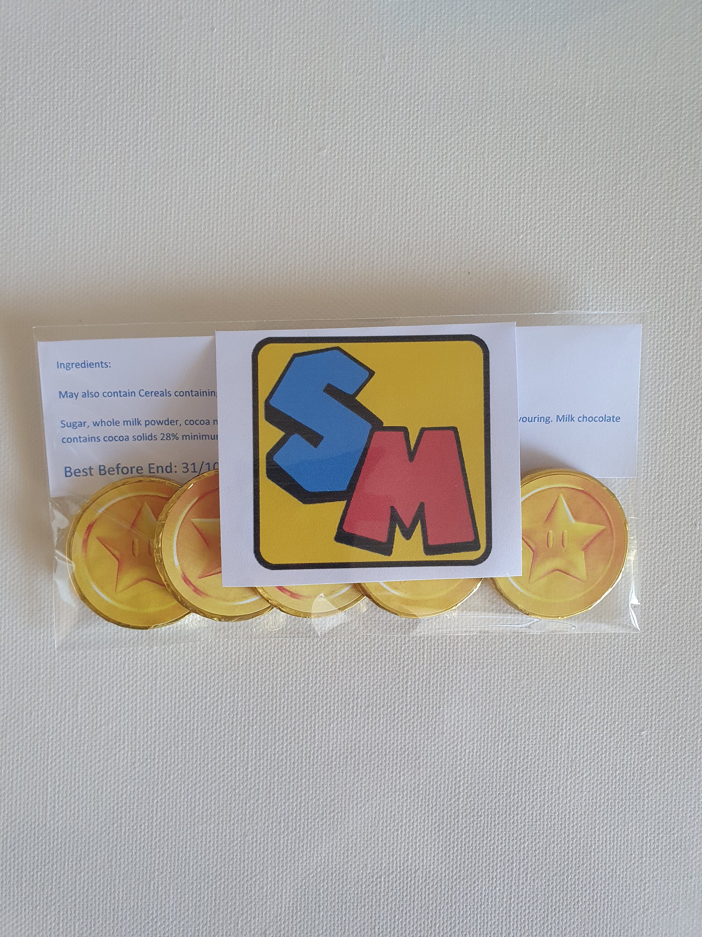Mario Inspired Star Milk Chocolate Gold Coins - Etsy