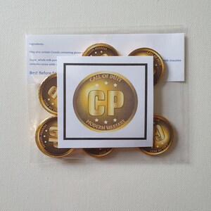 MW Cod Points Inspired Milk Chocolate Gold Coins - Etsy