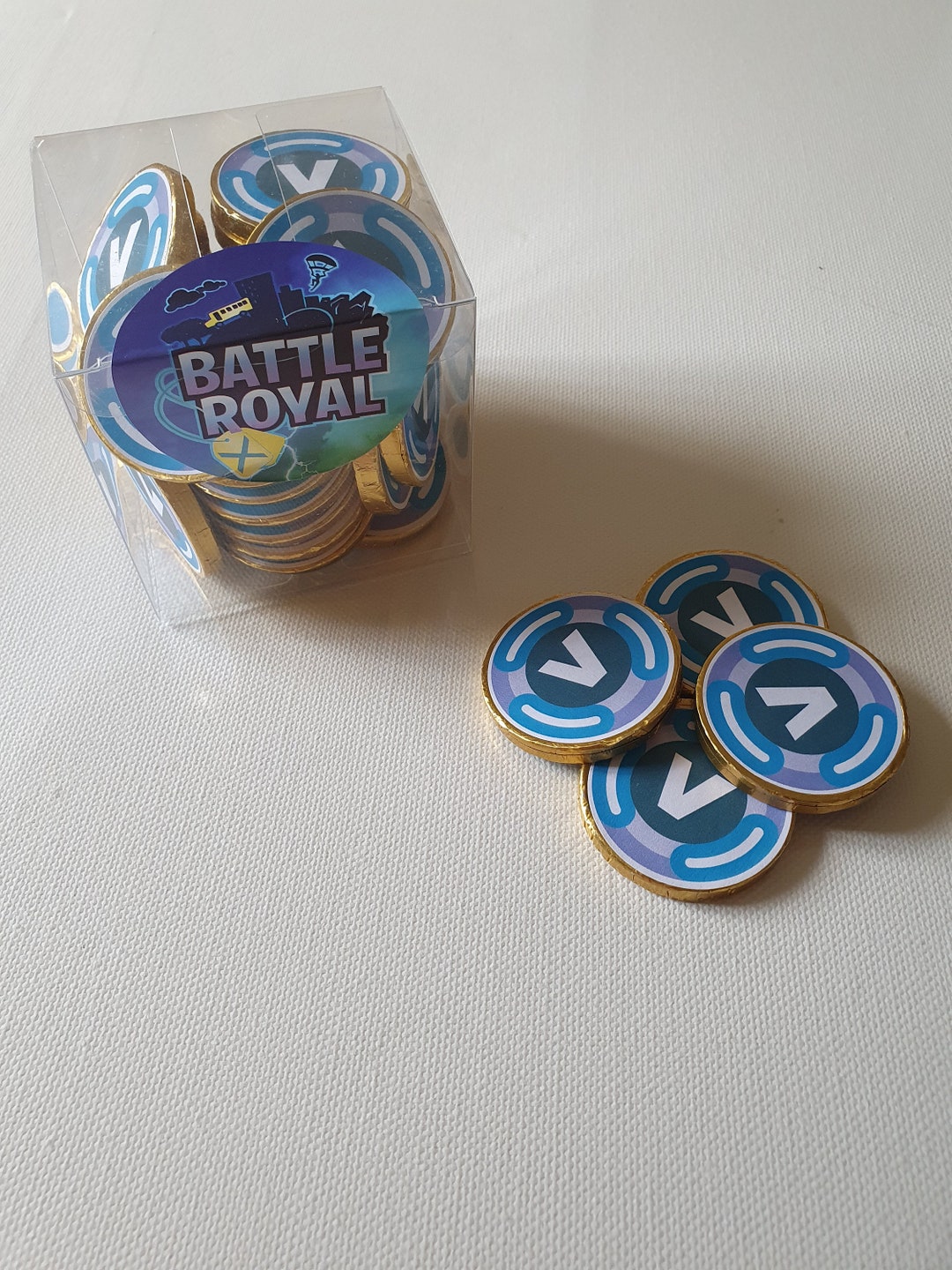 Fortnight Milk Chocolate Gold Coins Gift Cube - Etsy