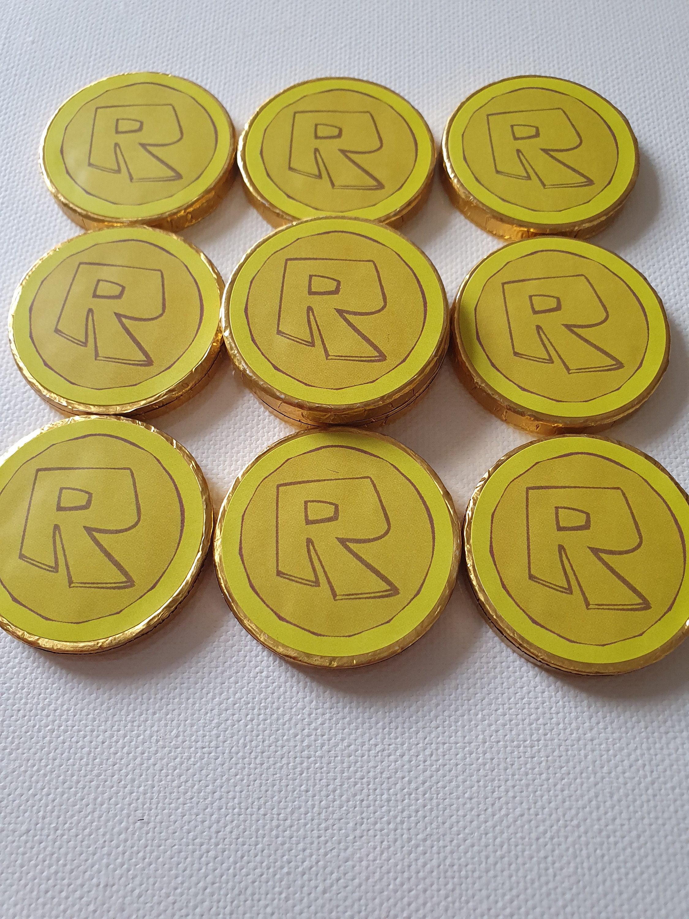 Roblox Inspired Milk Chocolate Gold Coins X10 Pack - Etsy