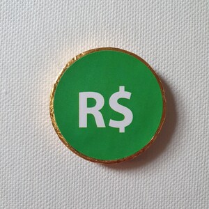 Robux Inspired Milk Chocolate Gold Coins X5 Pack - Etsy