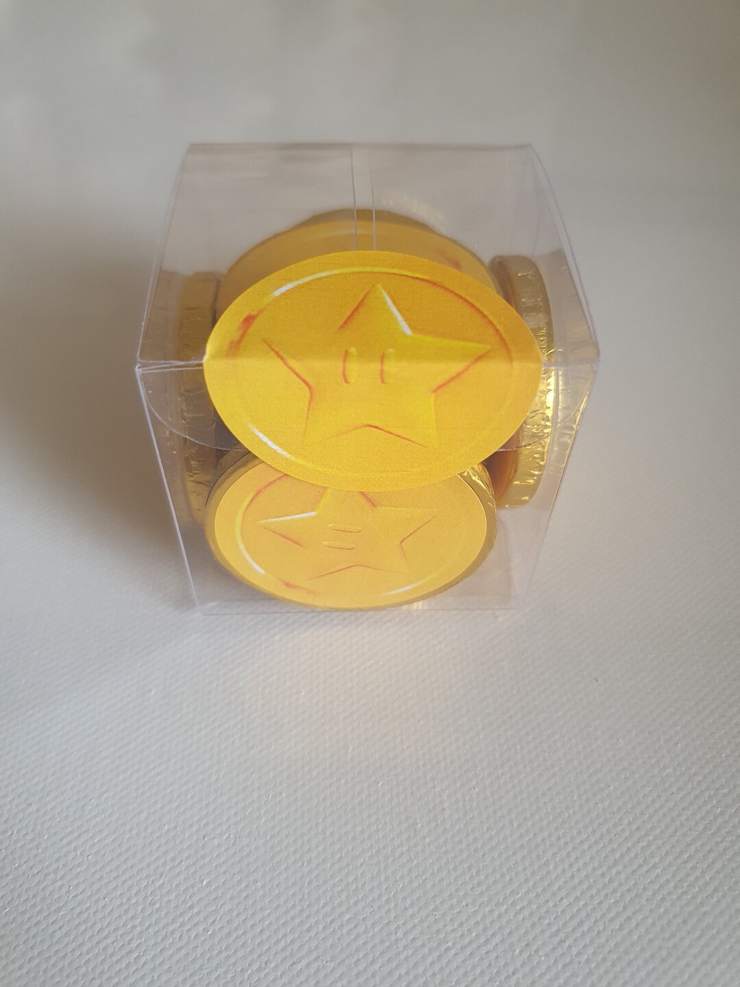 Mario Inspired Milk Chocolate Gold Coins Gift Cube - Etsy UK