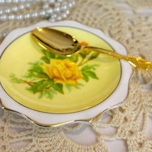 Rose Flower Teaspoons in Gold or Silver Plated Colors, Sold ...