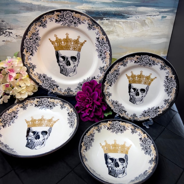 Royal Stafford Skeleton Plates - Etsy