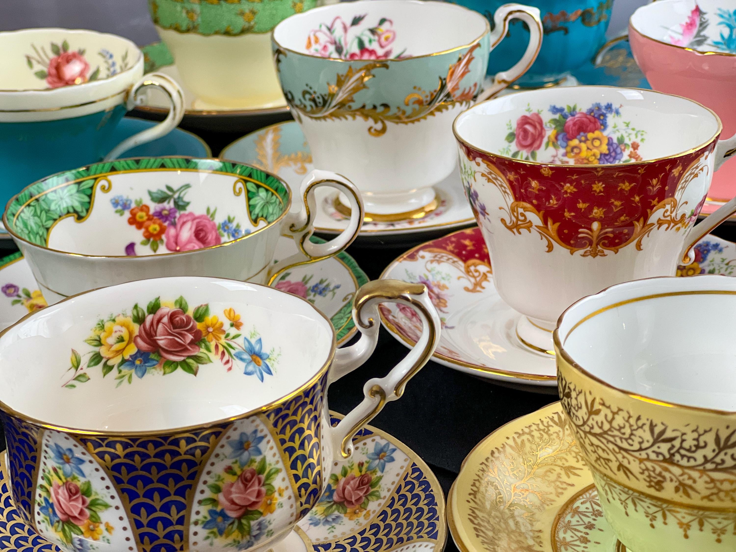 Aynsley & Paragon Bulk Lots of 6, 8, 10, 24, 60, 100 Teacup Sets, Tea ...