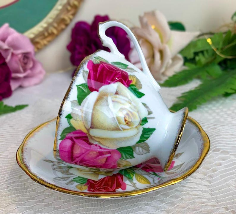 Vintage Queen Anne Lady Sylvia Teacup and Saucer, Multiple Available ...