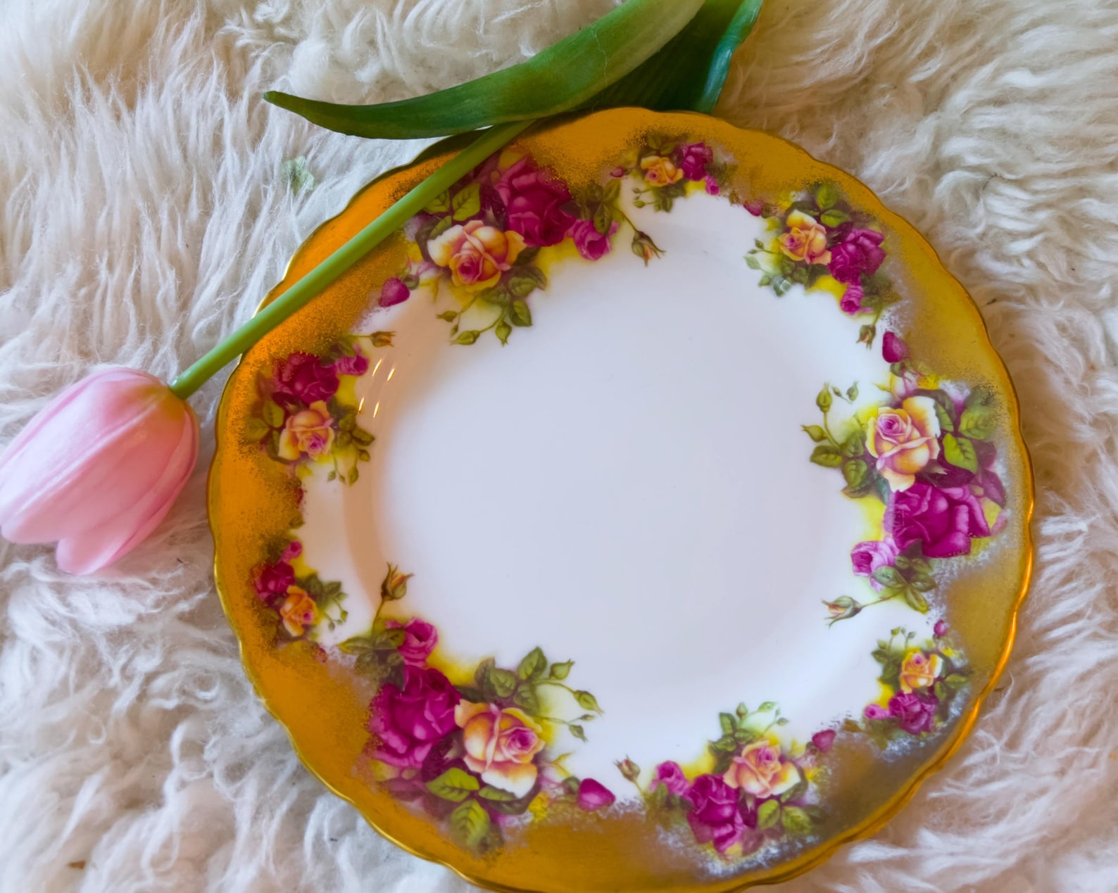 RARE Vintage Royal Chelsea Golden Rose Dinnerware Sold Separately, 5 ...