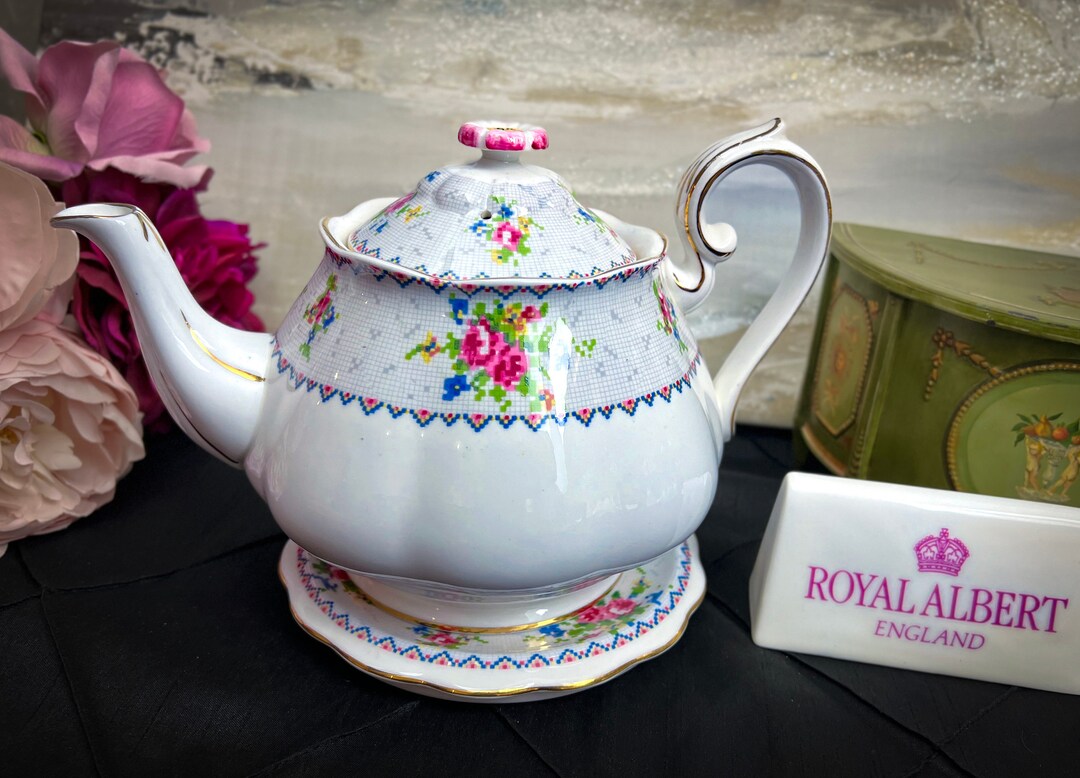 Vintage Royal Albert Petit Point Trivet/tea Tile With Option to ...