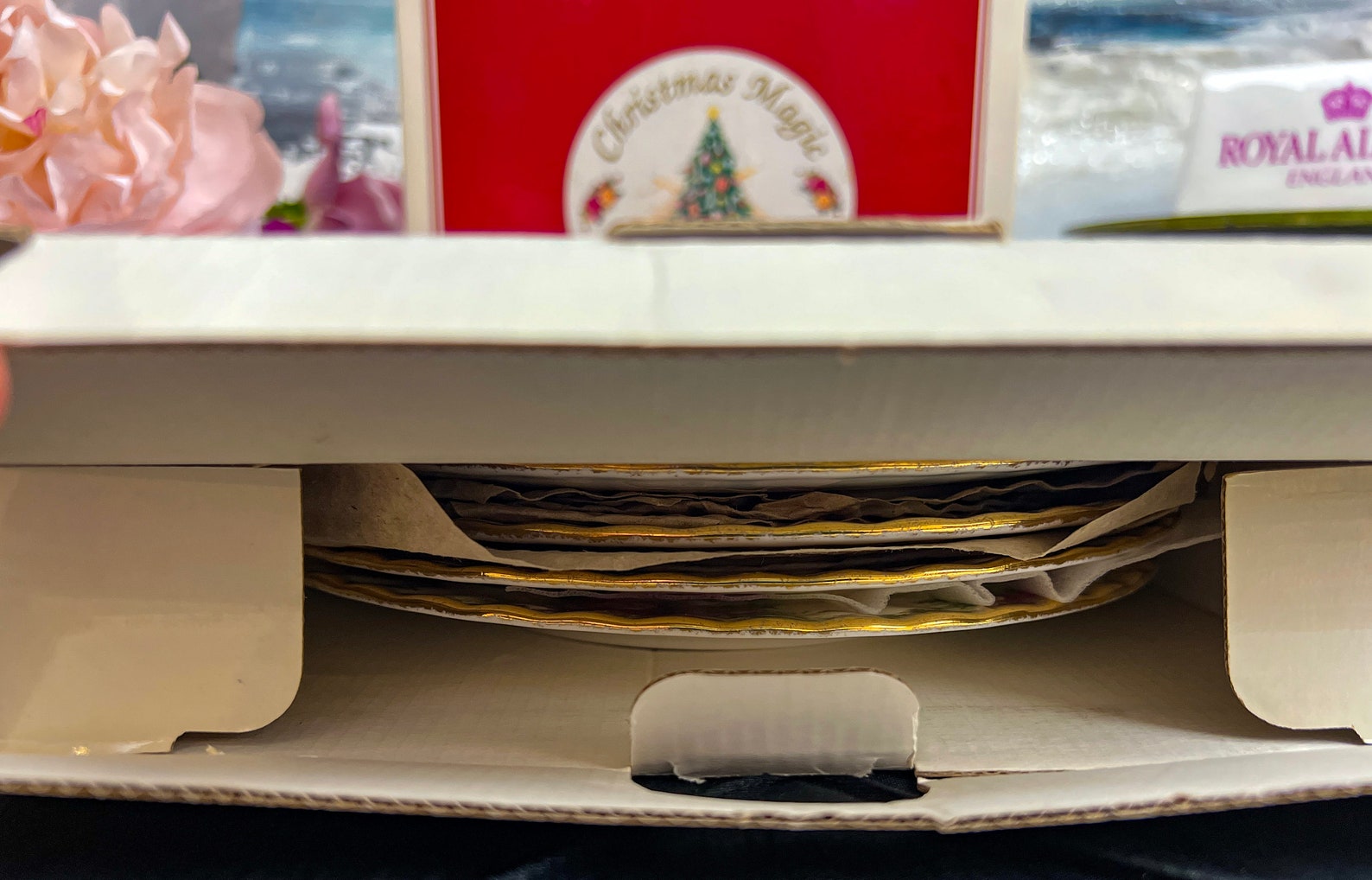 Set of 4 Christmas Magic 8"/20 Cm Salad Lunch Plates New in Box ...