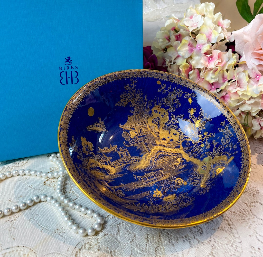 Antique Chinoiserie Design Wilton Ware Bowl With BIRKS BOX, A.G Harley ...