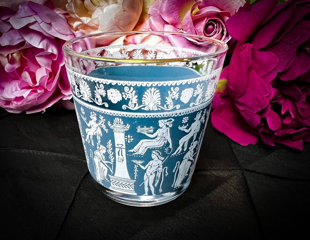 Wedgwood Jasperware Blue Rocks Glass, Hellenic Corinthian on the Rock ...