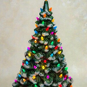 Extra Large Vintage Atlantic Mold Ceramic Christmas Tree, 20” Tall Mold ...