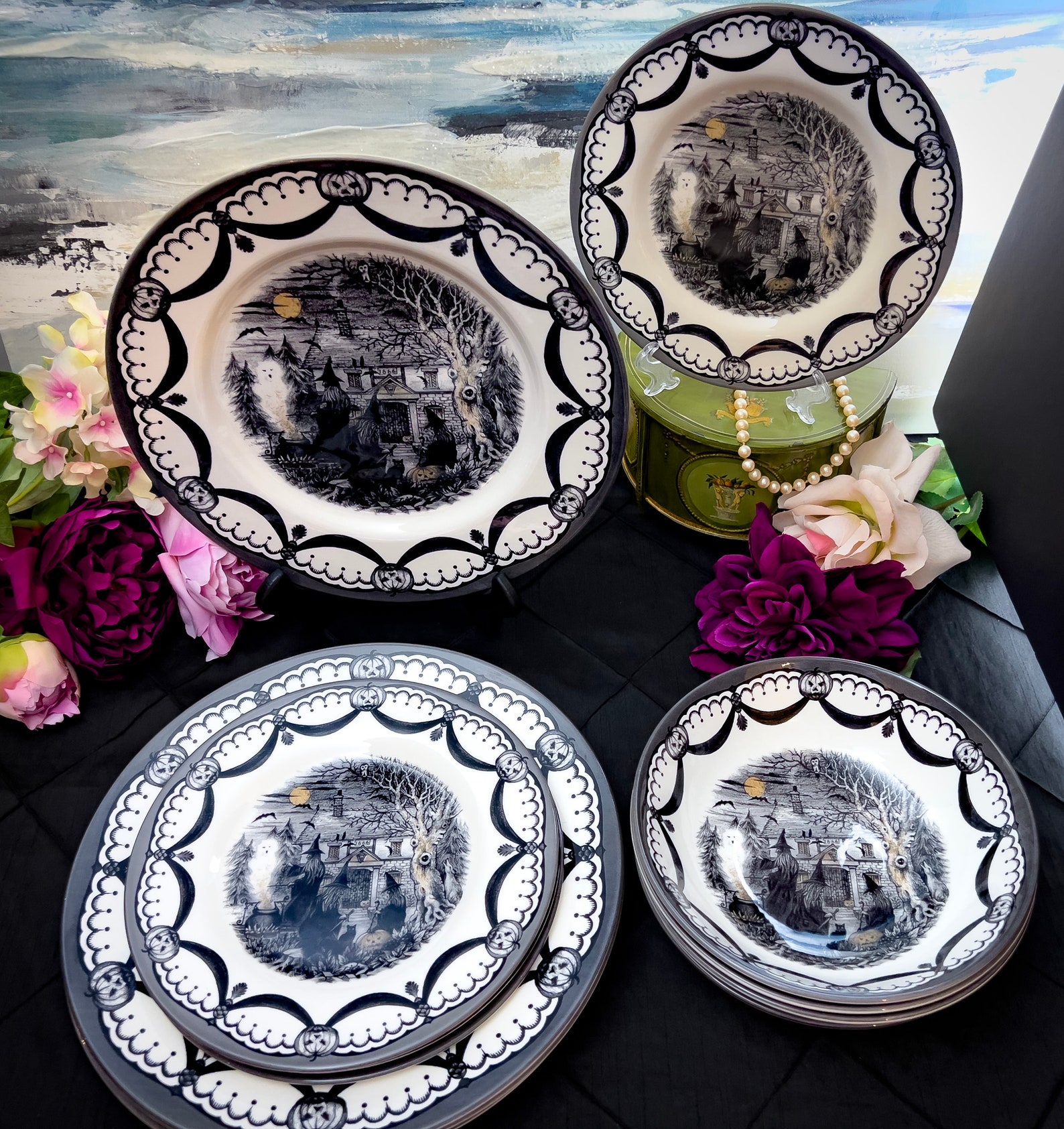 SALE - RARE Royal Stafford Witch Coven 12 Piece Set, UNUSED Limited ...