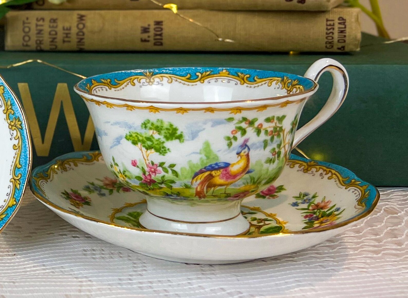 Royal Albert Blue Chelsea Bird Vintage Bone China Items Including ...