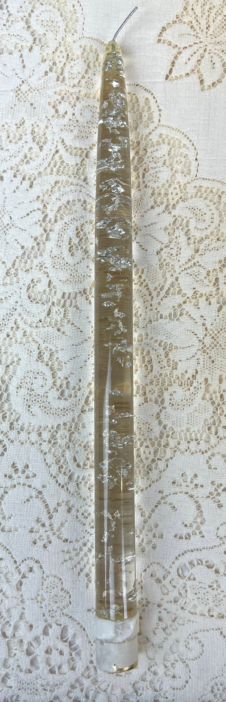 Vintage MCM Lucite Acryl Taper Candles, Price per 1 Candle, Confetti ...