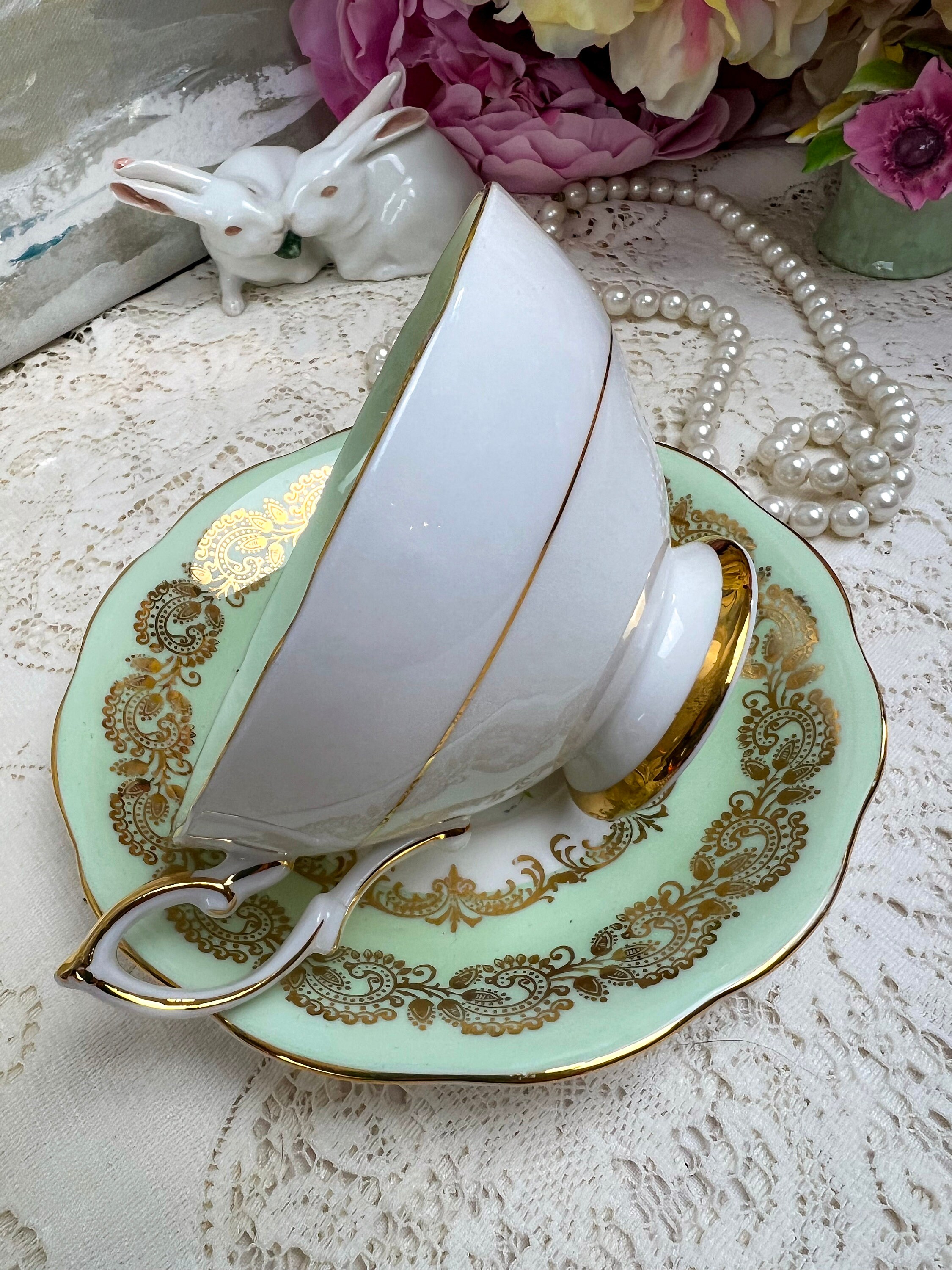 MINT Condition Mint Green Royal Standard Teacup and Saucer - Etsy