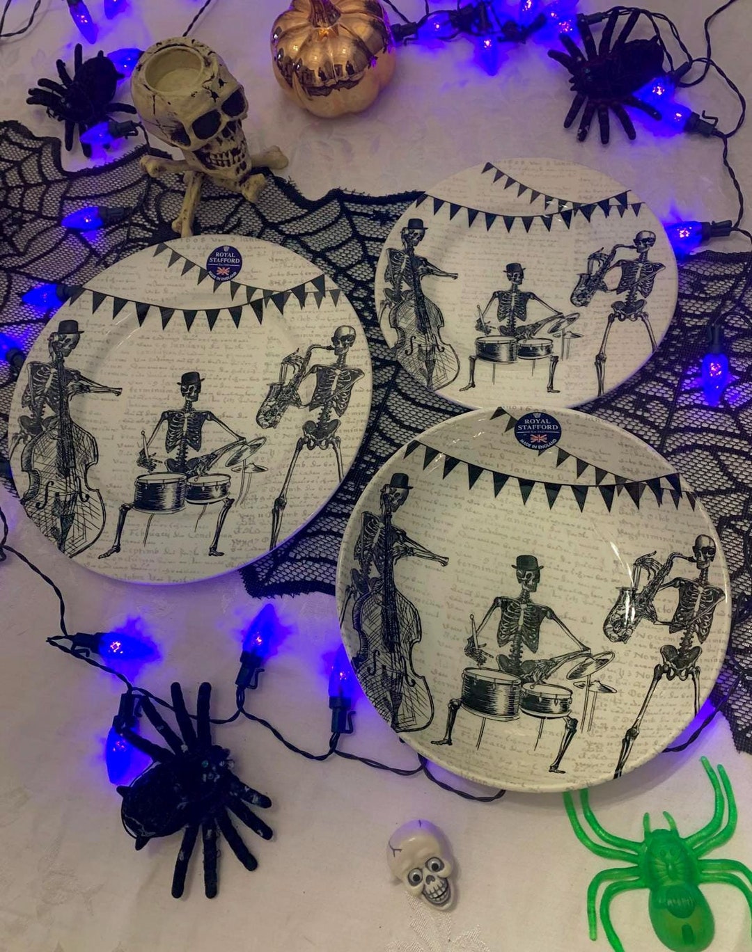 Dining Skeleton 12 Piece Dinner Set & Individual Plates/ Bowls Sold ...