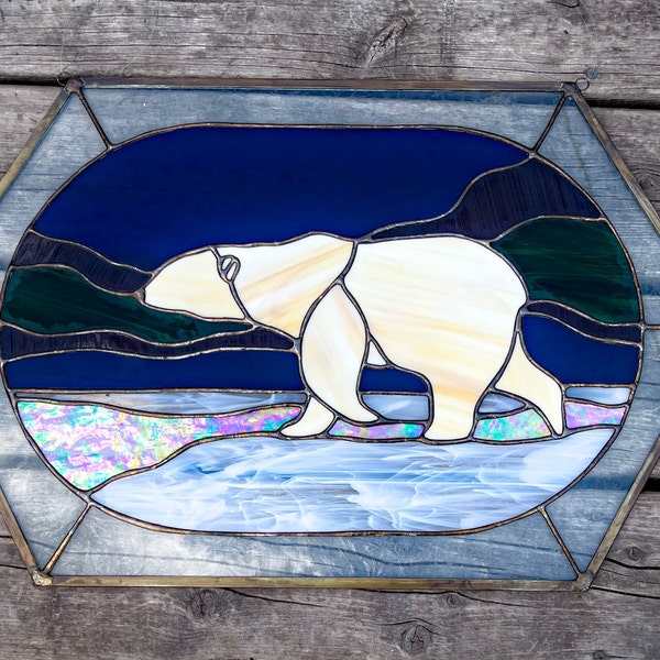 Polar Bear Stained Glass Patterns - Etsy