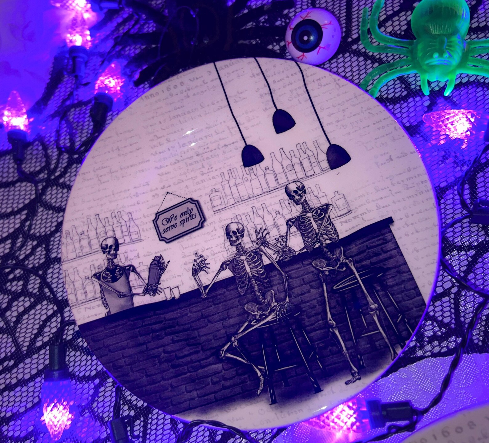 Skeleton Bar Lunch Plate and Cereal Bowls, Sold Separately, UNUSED ...