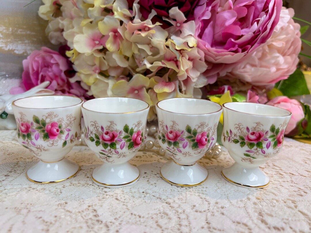 Vintage Royal Albert Lavender Rose Montose Egg Cups, 6 Available, Sold ...