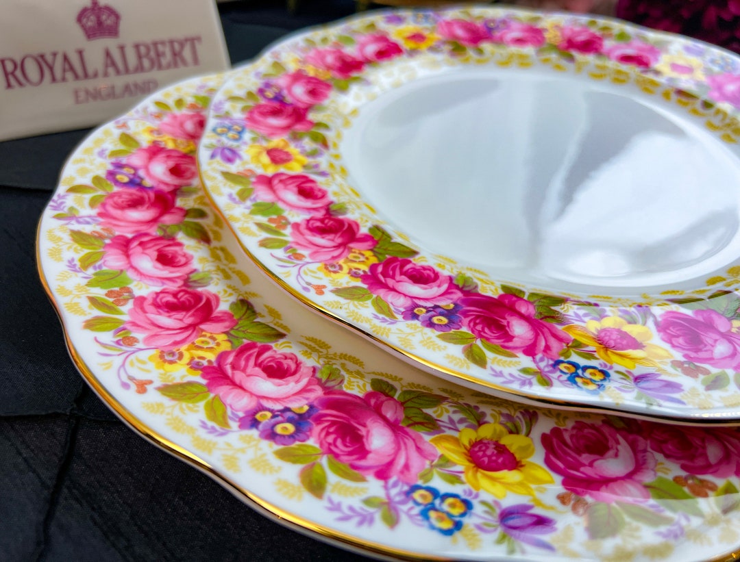Vintage Royal Albert Serena Dinner Plates Sets of 2 to 8, Made in ...