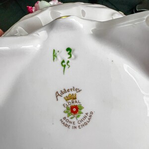 LARGE Vintage Adderley Porcelain Anemone Flowers Centerpiece 2 of 2 in ...