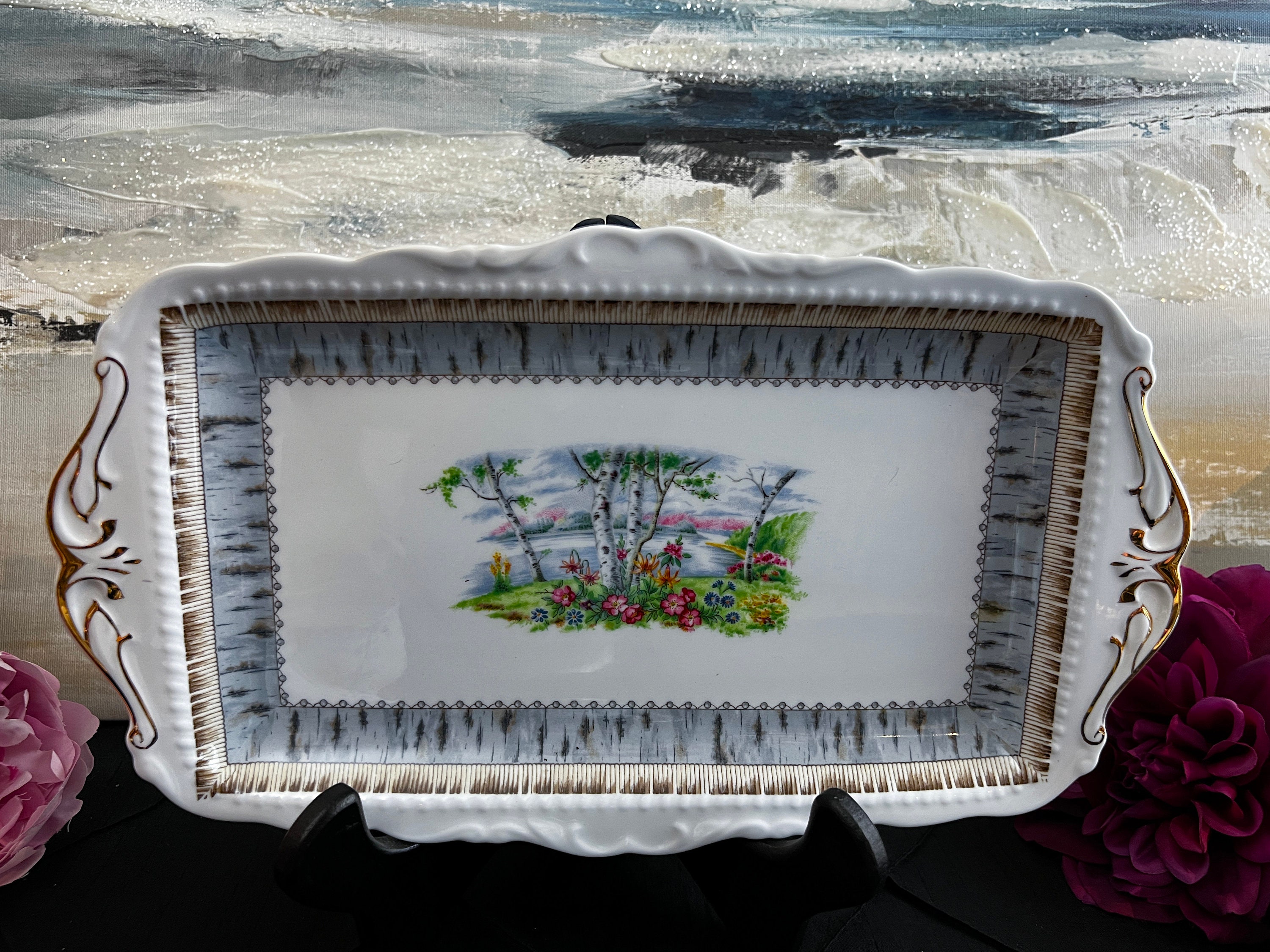 Vintage Royal Albert Silver Birch English Fine China Selection, Large ...
