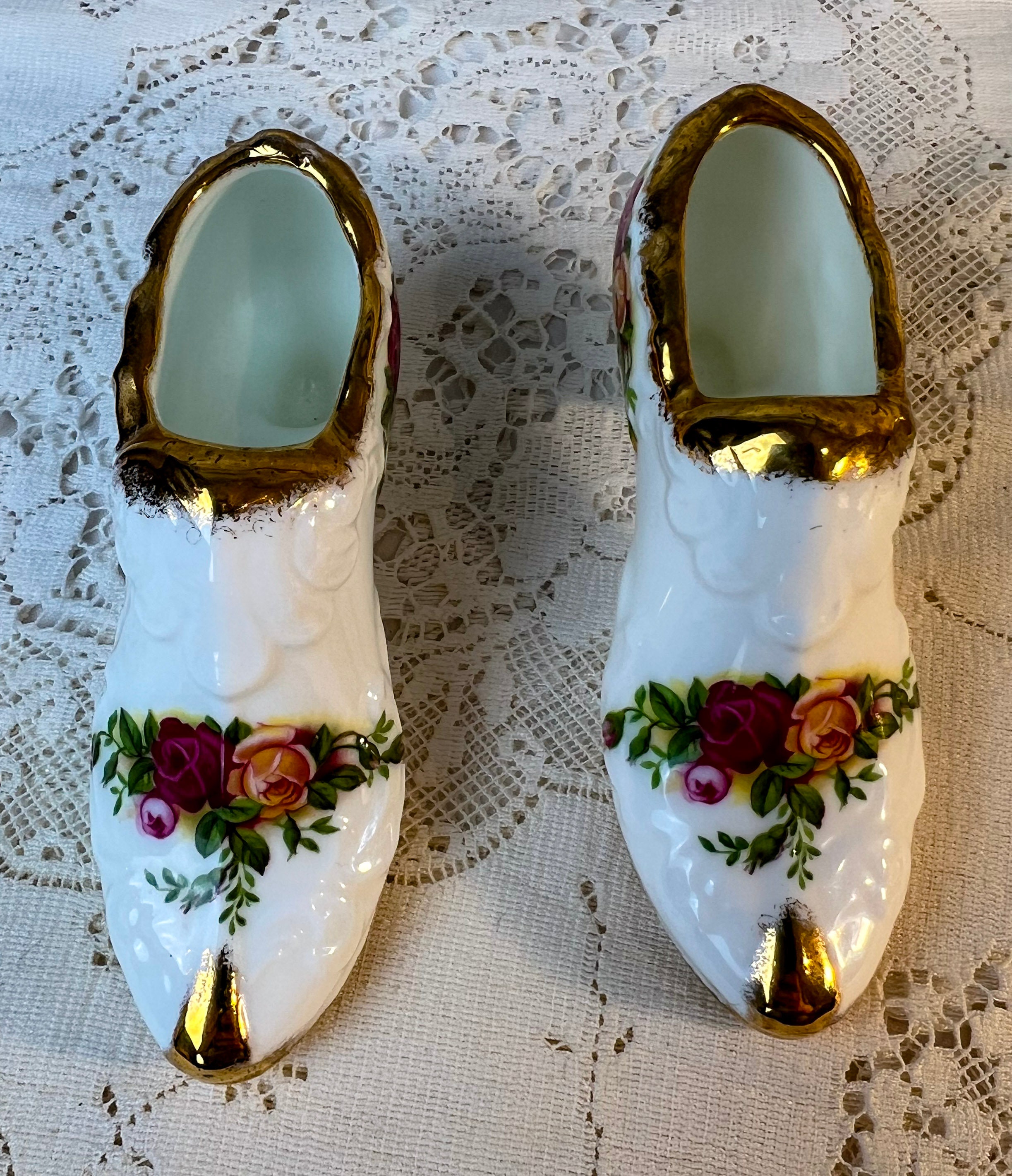 Vintage Royal Albert 1962 Old Country Roses Shoe, English Bone China - Etsy