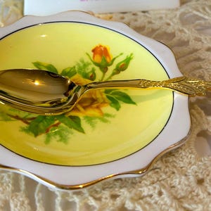 Rose Flower Teaspoons in Gold or Silver Plated Colors, Sold ...