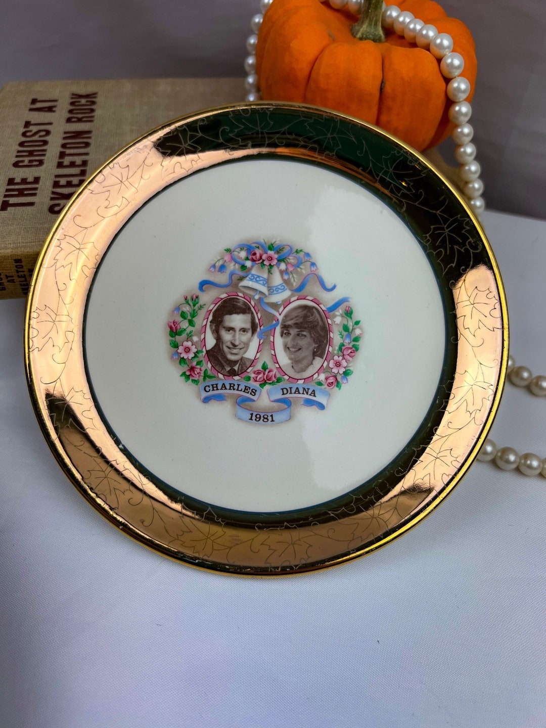 22kt Gold 1981 Royal Wedding Commemorative Plate for Prince Charles and ...