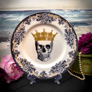 Skeleton With Gold Crown Dinnerware, Limited Edition, Royal Stafford ...