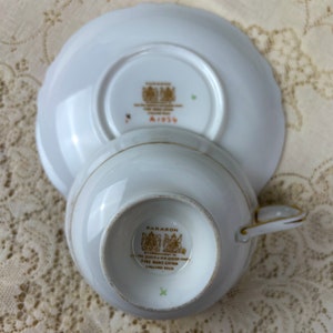 Rare Cobalt Blue and Gold Lace With Pink Cabbage Rose Double Warrant ...