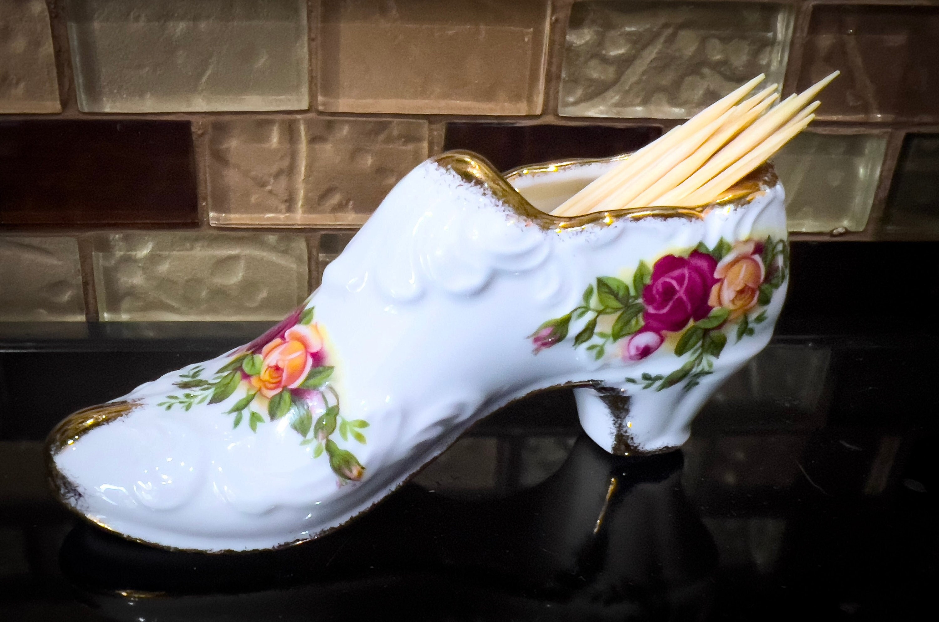 Vintage Royal Albert 1962 Old Country Roses Shoe, English Bone China - Etsy