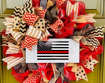 Firefighter Wreath | Etsy