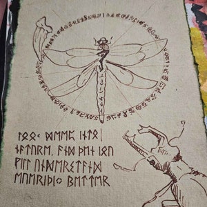 Hand Drawn Spell Scroll L Costume L Renfaire L Tabletop Role Playing L ...