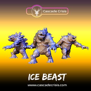 Ice Beast Barbarian TTRPG Miniatures, Dungeons and Dragons, Tabletop ...