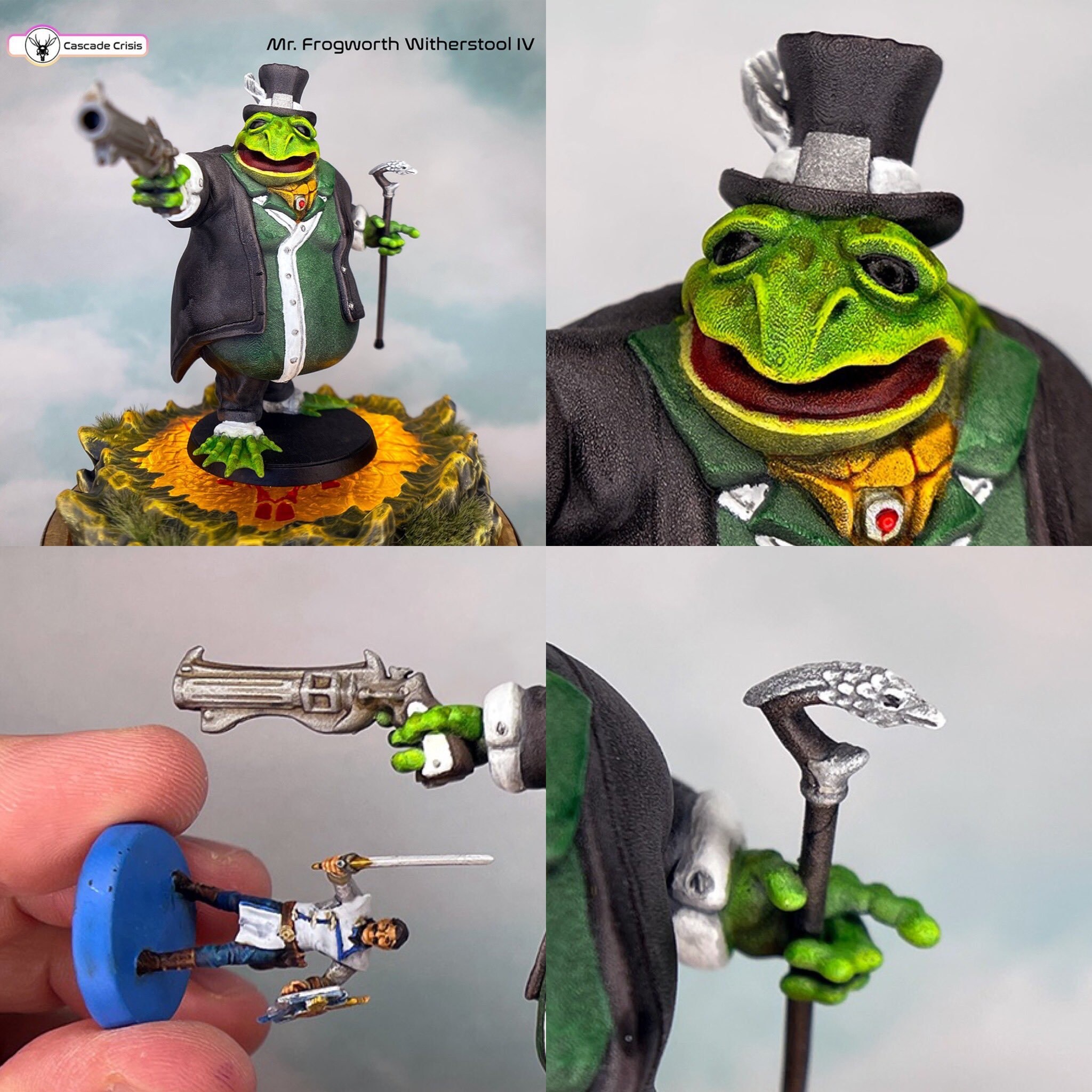 Mr.frogworth Frog Gun Man TTRPG Miniatures, Dungeons and Dragons ...