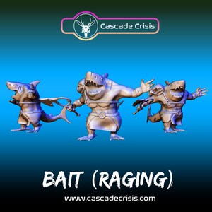 Bait Shark Barbarian TTRPG Miniatures, Dungeons and Dragons, Tabletop ...