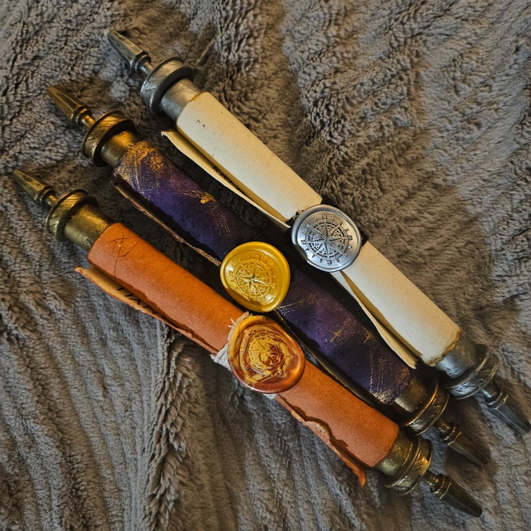 Hand Drawn Spell Scroll L Costume L Renfaire L Tabletop Role Playing L ...