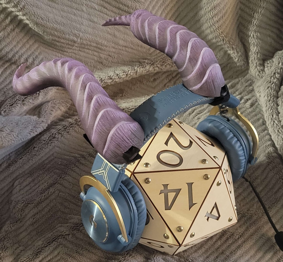 Tiefling Curved Cosplay Horns Custom Painted L Costume L Renfaire L ...